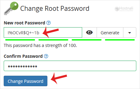 How to change the password of the WHM Root Account in WHM? - Knowledgebase - Hostnali Cloud